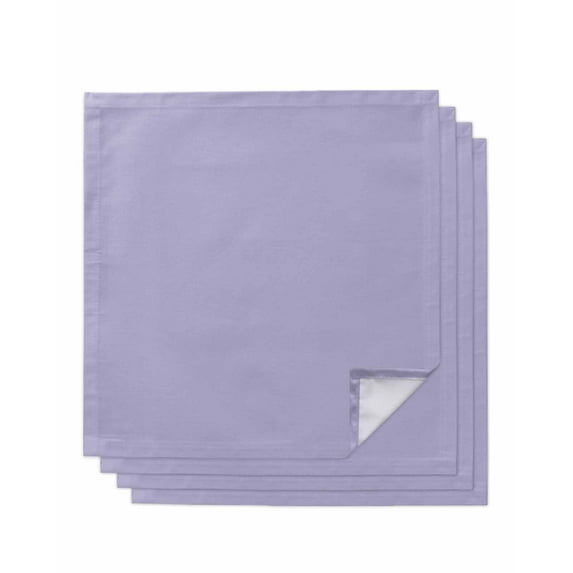 Cloth Napkins Light Purple Solid Color Washable Soft Kitchen Dinner ...