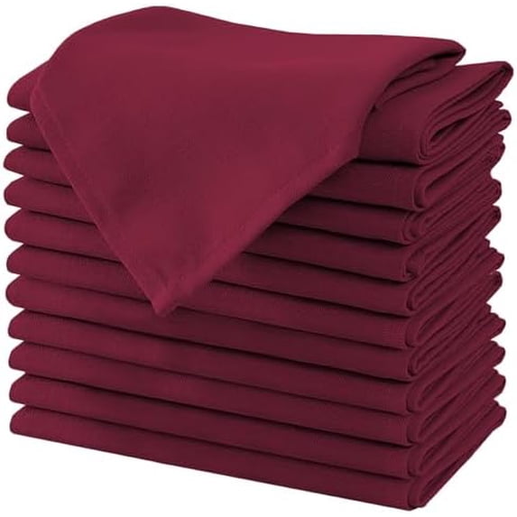 Cloth Napkins Set of 12 (18" X 18") Linen Textured Dinner Napkins ...