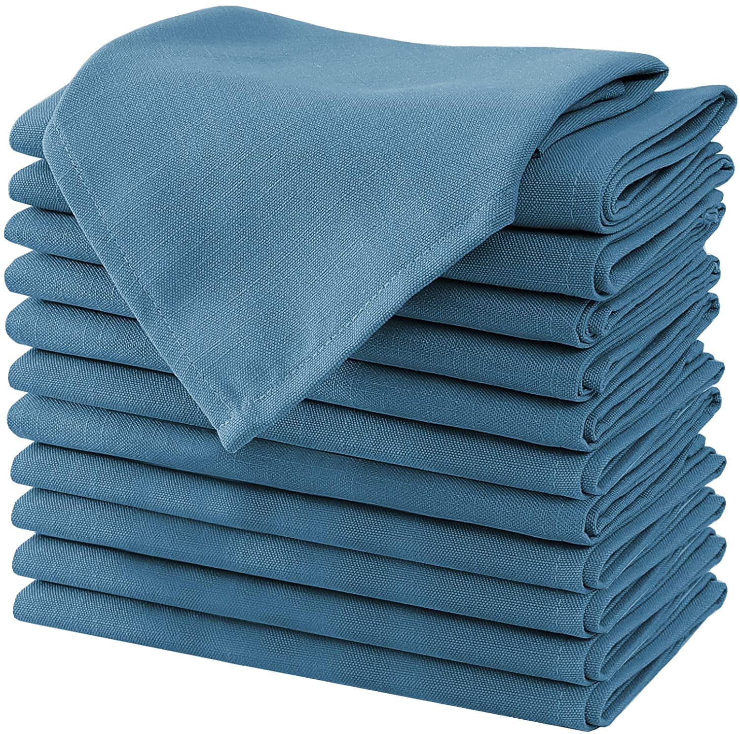 Cloth Napkins Set of 12 (18" X 18") Linen Textured Dinner Napkins ...