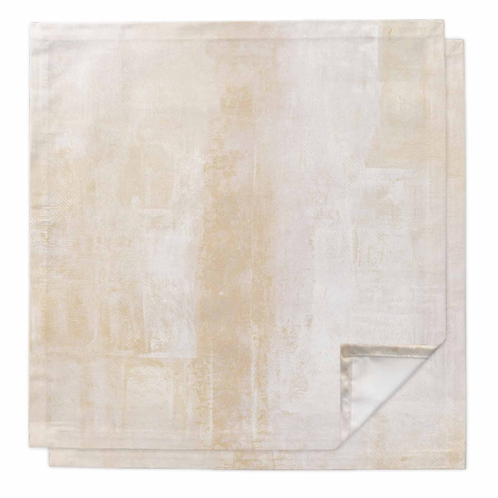 Cloth Napkins Set of 2 - 20x20 Inches, Beige Washable Reusable Table ...