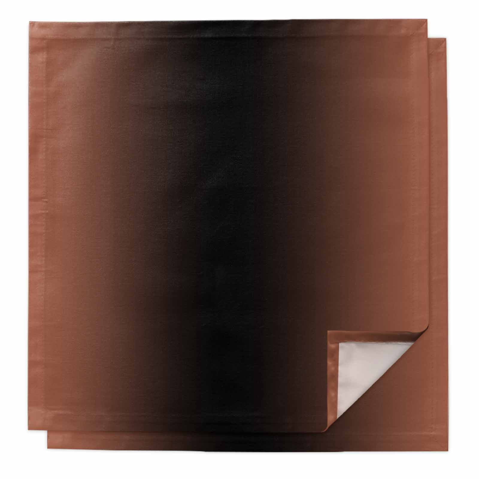 Cloth Napkins Set of 2 - 20x20 Inches, Dark Orange Black Ombre Washable ...