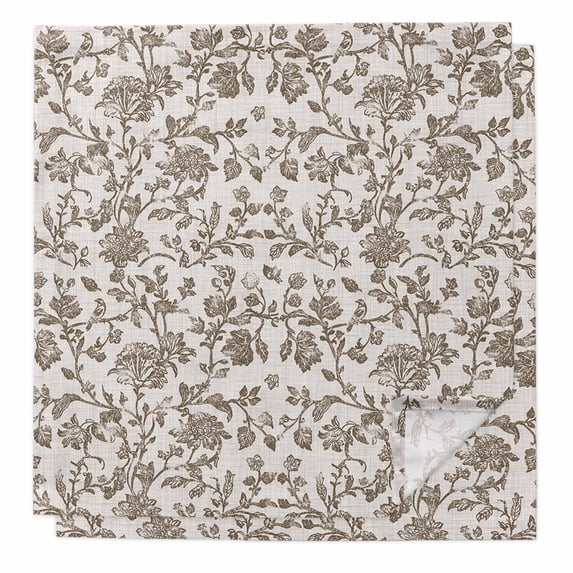 Cloth Napkins Set of 2 - 20x20 Inches, Farmhouse Brown Washable ...