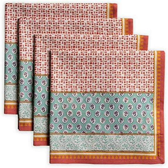 Cloth Napkins Set of 4 100% Cotton Everyday Reusable Square Napkins ...