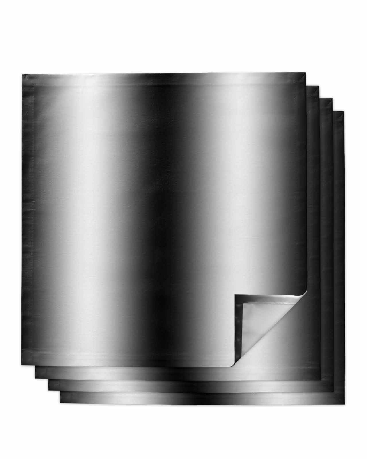 Cloth Napkins Set of 4 - 20x20 Inches, Black White Washable Reusable ...