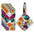 Cloth Napkins Set Of 4 Vibrant And Colorful Pattern Featuring ...