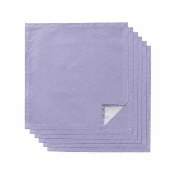 Cloth Napkins Set of 6 - 20x20 Inches, Pure Lavender Washable Reusable ...