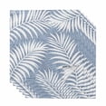 Cloth Napkins Set of 6 Tropical Palm Leaves Cocktail Napkins Blue ...