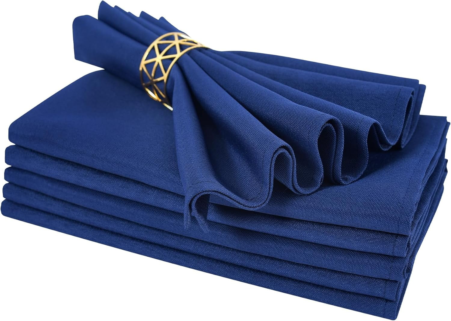 Cloth Napkins Set of 6 Washable Dinner Napkins Square 18X18 Inch Navy ...