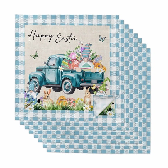 Cloth Napkins Set of 8 - 20x20 Inches, Easter Washable Reusable Table ...