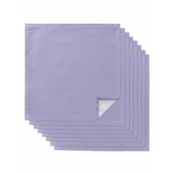 Cloth Napkins Set of 8 - 20x20 Inches, Pure Lavender Washable Reusable ...
