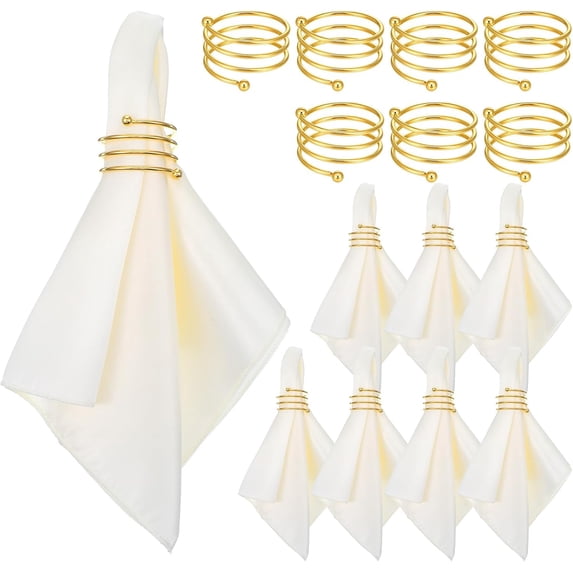Cloth Napkins Set of 8, Ivory Square Satin Cloth Napkins and Napkin ...