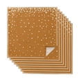 Cloth Napkins Set of 8 Orange Dots Cocktail Napkins Subtle Glow Border ...