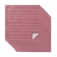 Cloth Napkins Set of 8 Pink Stripes Grain Cocktail Napkins Solid Color ...