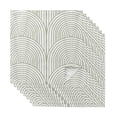 Cloth Napkins Set of 8 Sage Green Boho Circle Cocktail Napkins ...