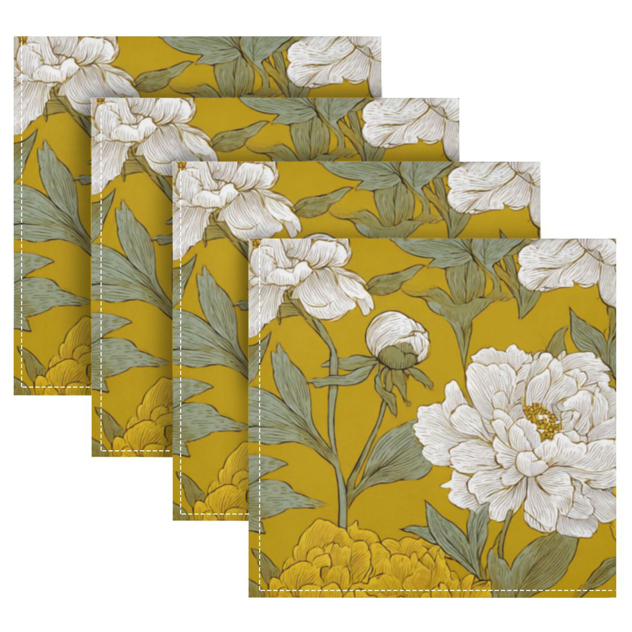 Cloth Napkins Set of4 100% Satin Peachskin Velvet 20x20inx4 Napkins ...