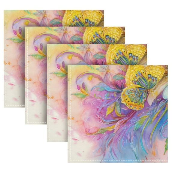 Cloth Napkins Set of4 100% Satin Peachskin Velvet 20x20inx4 Napkins ...