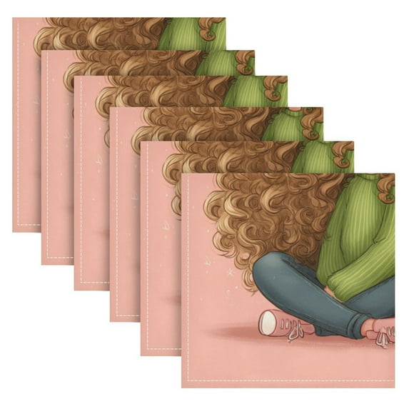 Cloth Napkins Set of6 100% Satin Peachskin Velvet 20x20inx6 Napkins ...