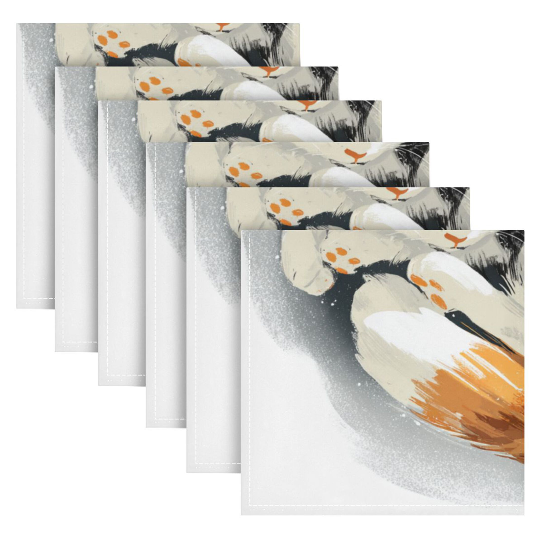 Cloth Napkins Set of6 100% Satin Peachskin Velvet 20x20inx6 Napkins ...