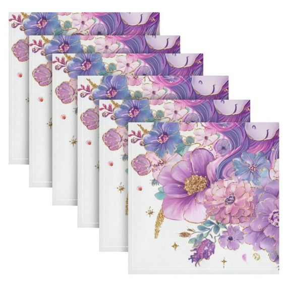 Cloth Napkins Set of6 100% Satin Peachskin Velvet 20x20inx6 Napkins ...