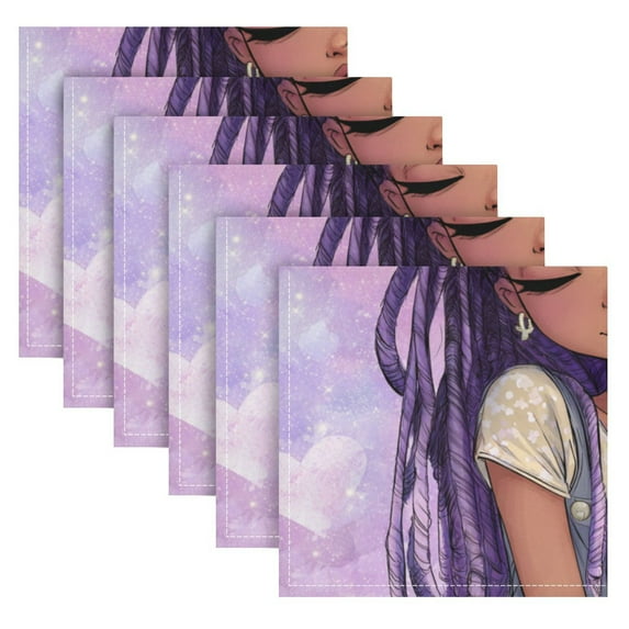 Cloth Napkins Set of6 100% Satin Peachskin Velvet 20x20inx6 Napkins ...