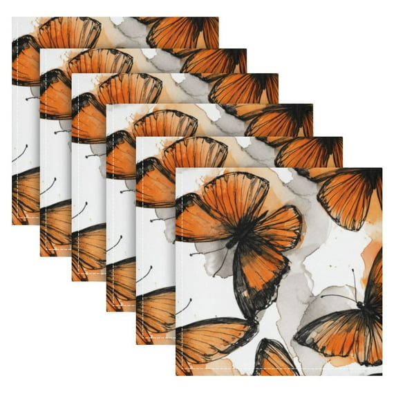 Cloth Napkins Set of6 100% Satin Peachskin Velvet 20x20inx6 Napkins ...