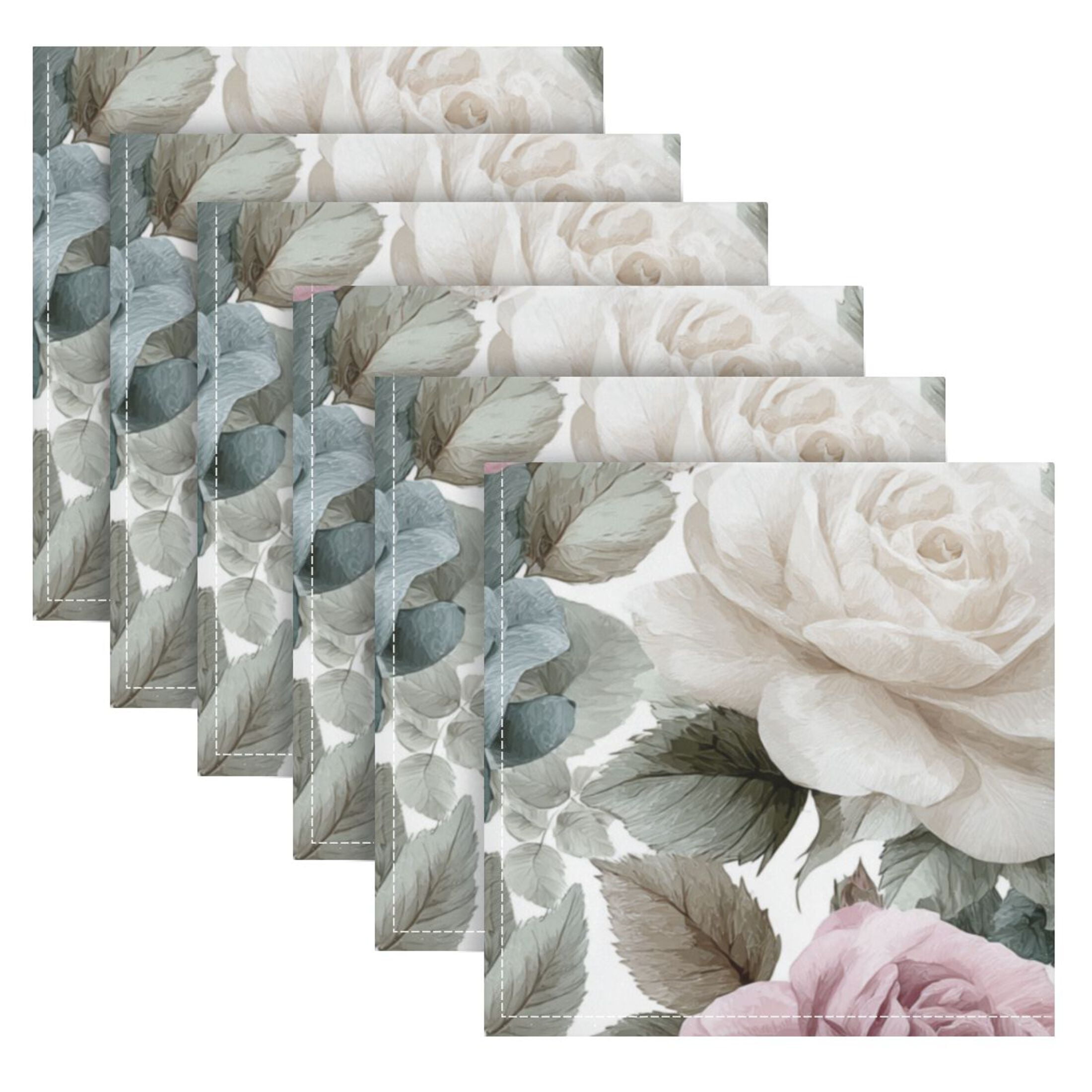 Cloth Napkins Set of6 100% Satin Peachskin Velvet 20x20inx6 Napkins ...