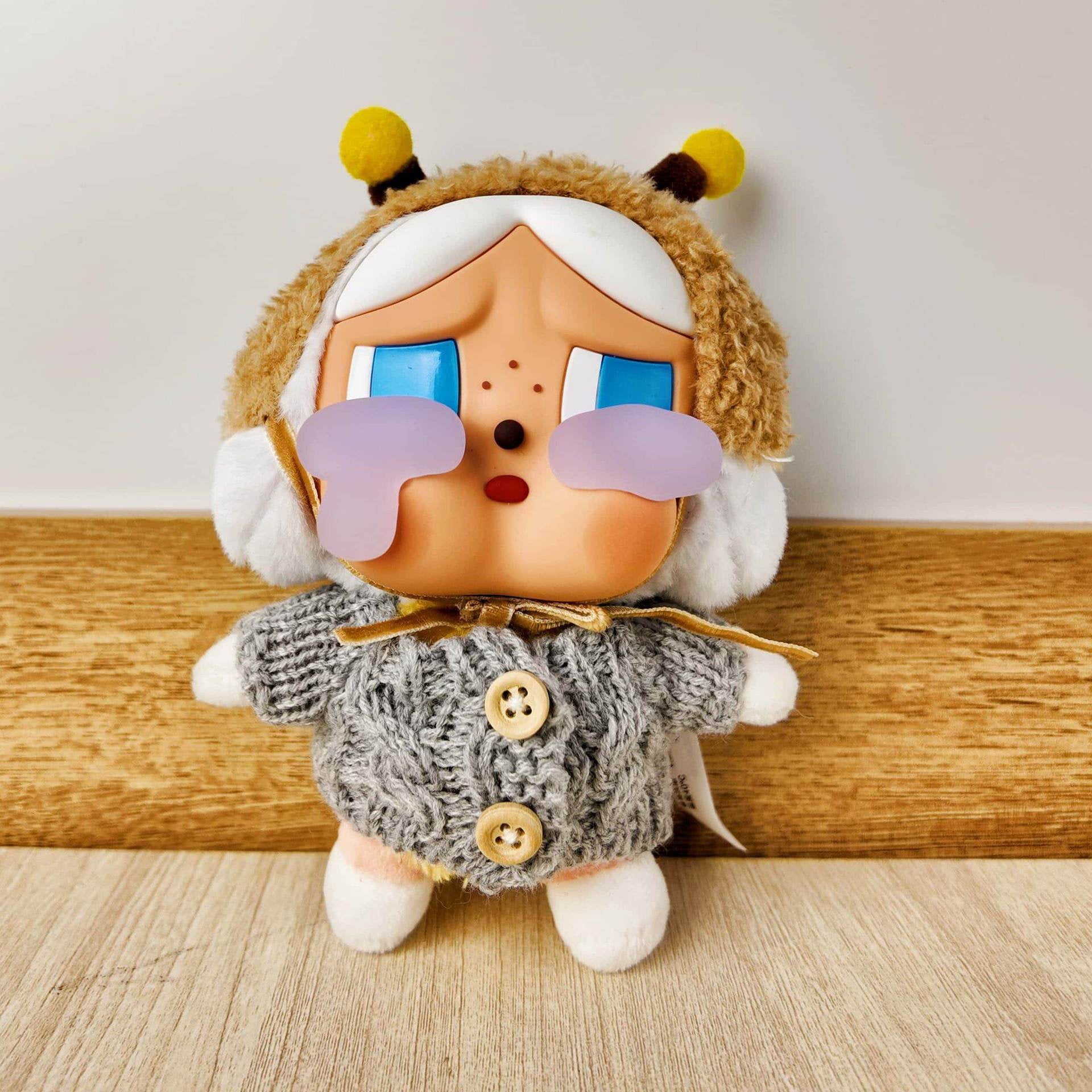 (Cloth Only) For 13 cm Tears Factory For crybaby clothes crying baby Plush cute clothes bottle ...