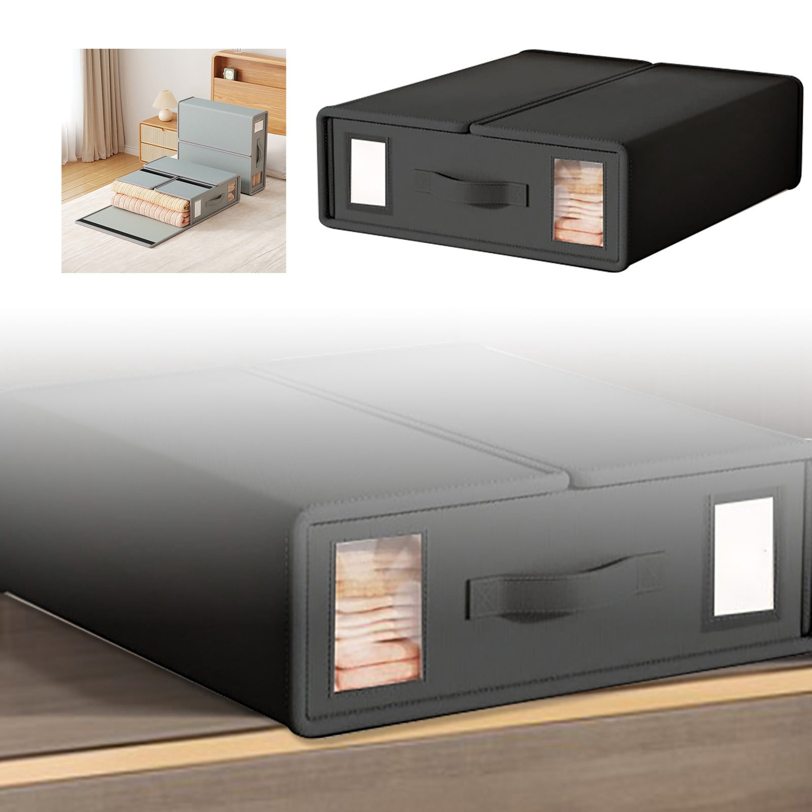 Cloth Organizer Cloth with 40 Gallon Storage with Lids Containers for ...