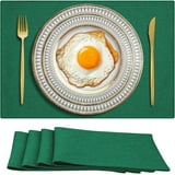 Cloth Placemats Set of 4, Cotton Linen Blend Machine Washable Double ...