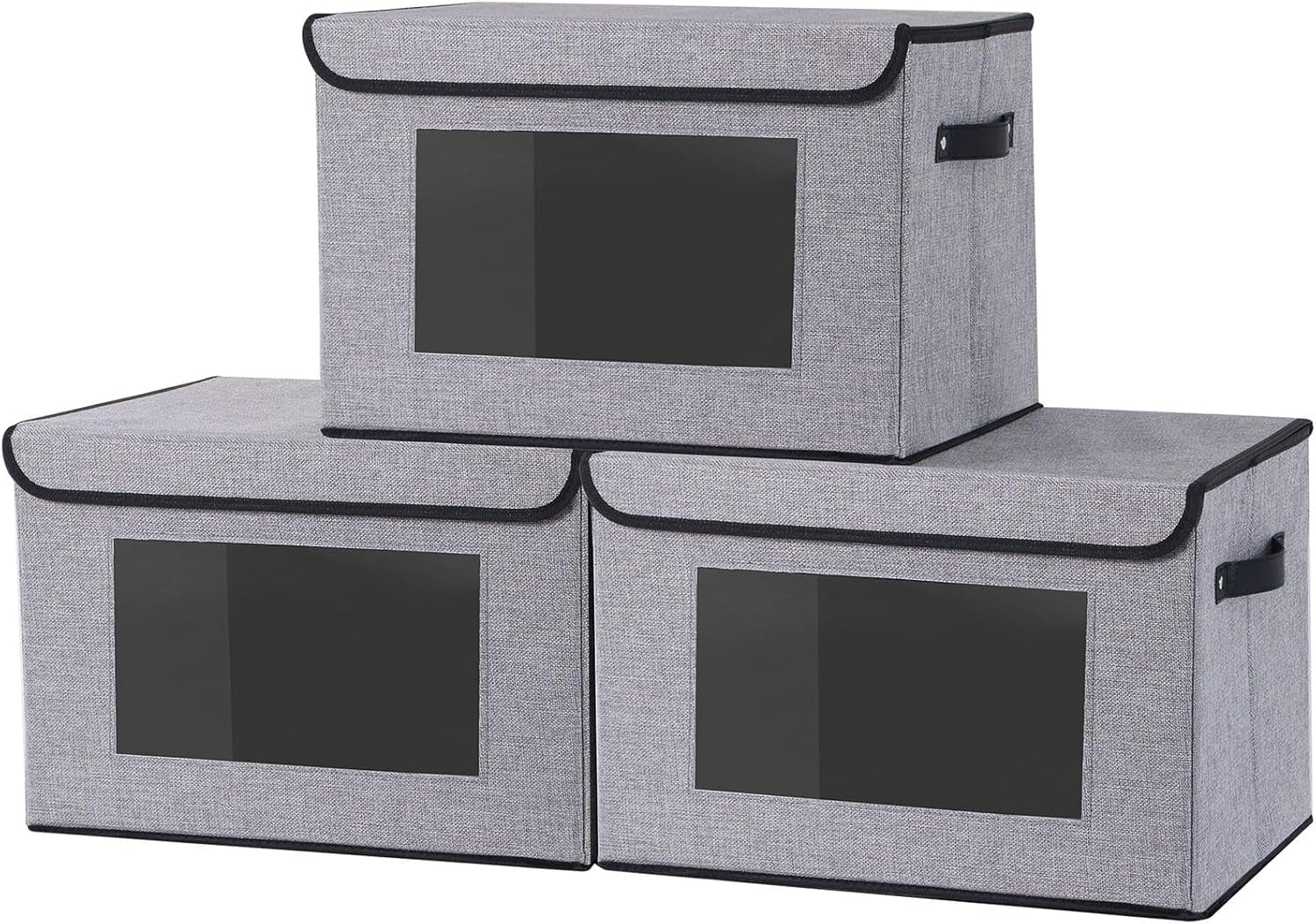 Cloth Storage Cubes, Decorative Linen Closet Organizers Bins, 17.7 x 11 ...