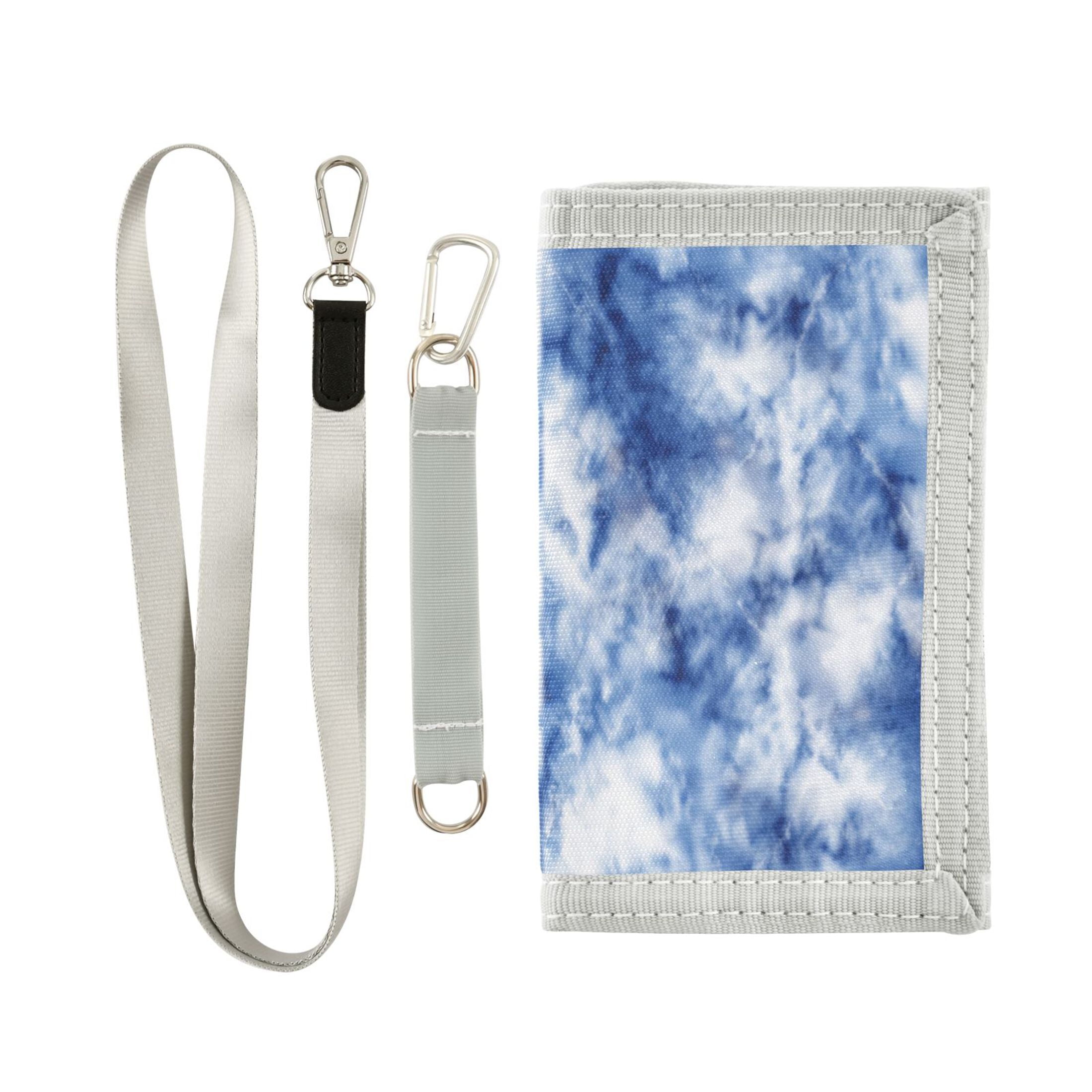 Cloth Wallet with Lanyard & Multiple Compartments Fashion Purse Zipper ...