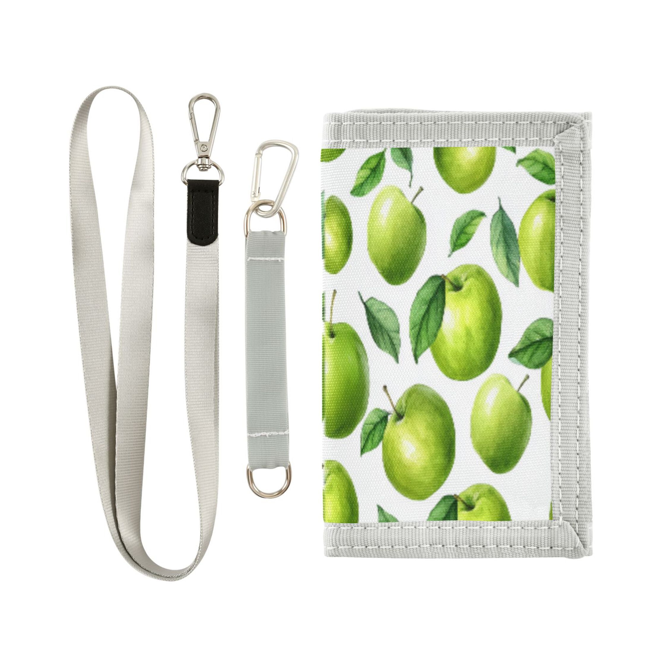 Cloth Wallet with Lanyard & Multiple Compartments Fashion Purse Zipper ...