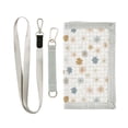 Cloth Wallet with Lanyard & Multiple Compartments Fashion Purse Zipper ...