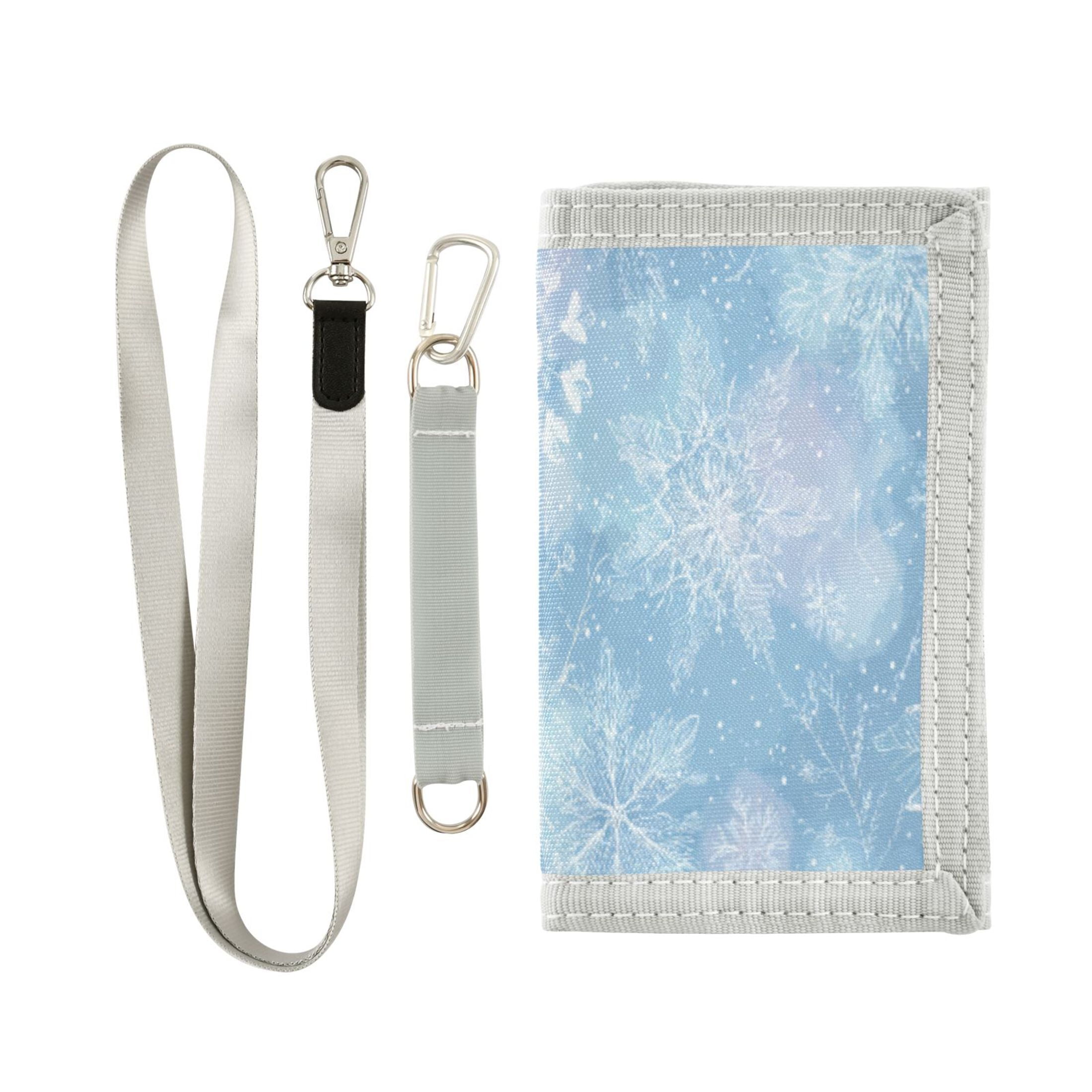 Cloth Wallet with Lanyard & Multiple Compartments Fashion Purse Zipper ...