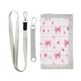 Cloth Wallet with Lanyard & Multiple Compartments Fashion Purse Zipper ...