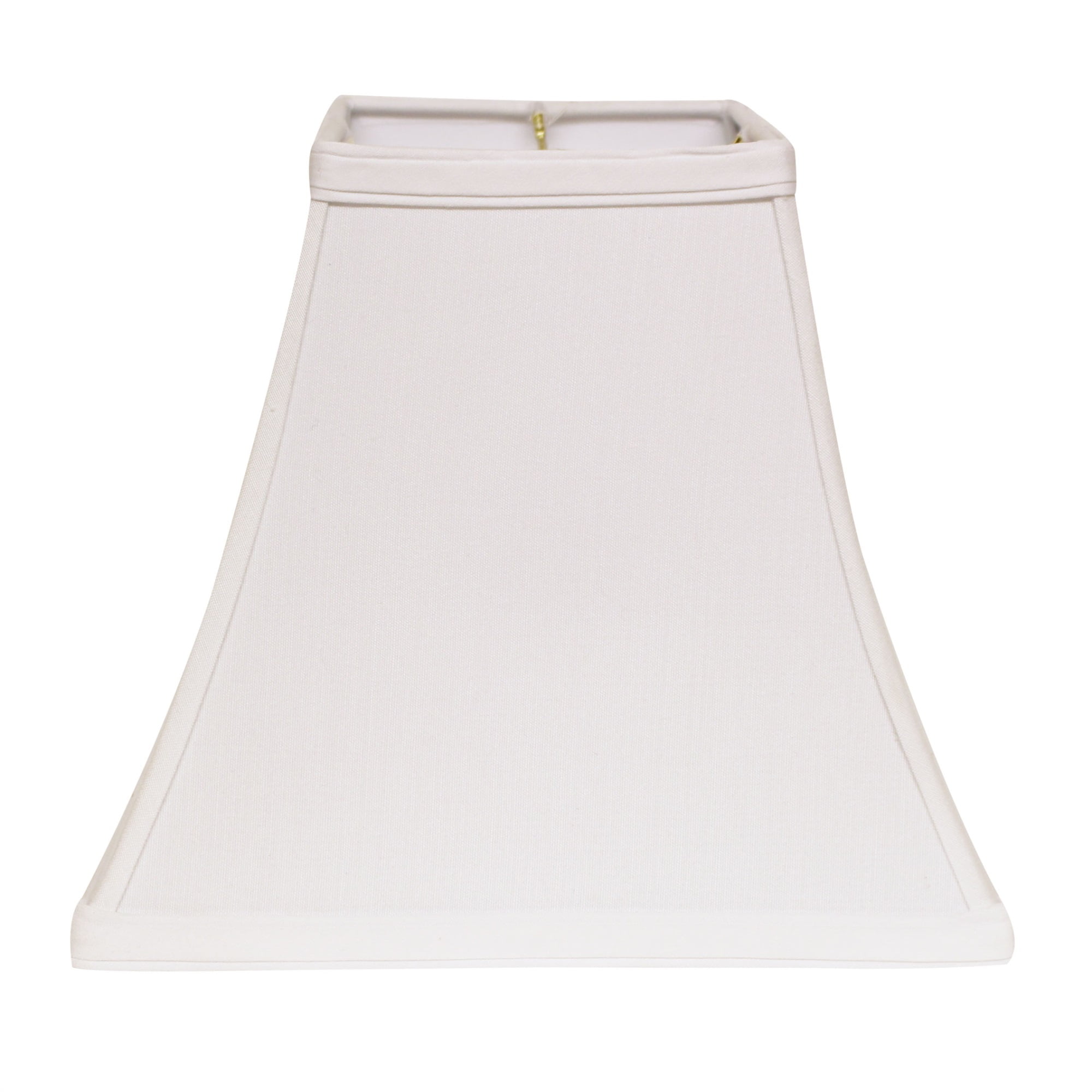 Slant Square Bell Hardback Lampshade with Washer Fitter, White ...