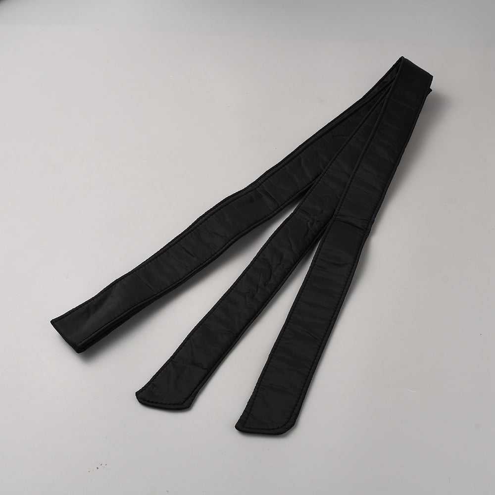 Cloth Wrap Around Waist Band Tie Knot Cinch Belt for Down Garment Black ...
