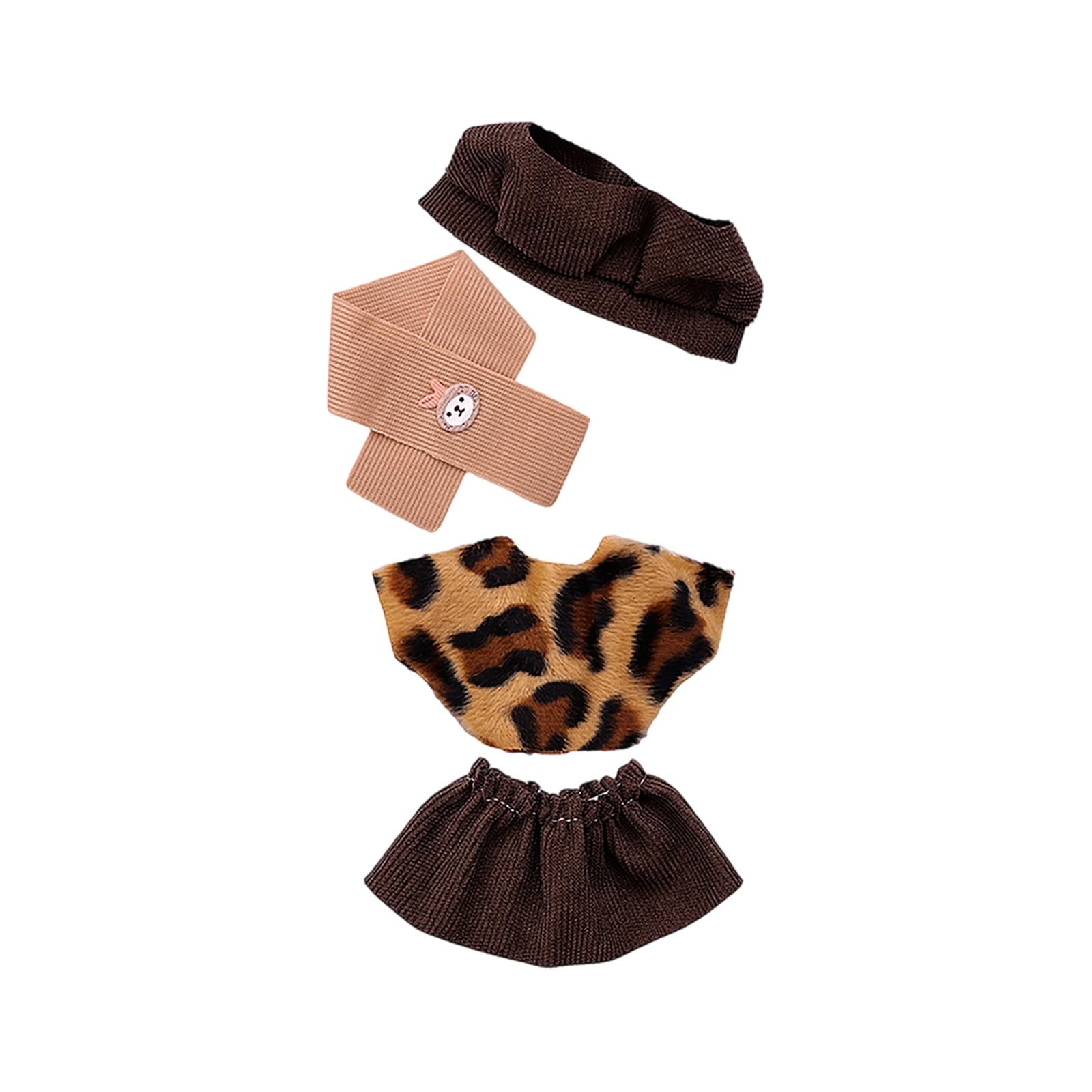 Clothes for 17Cm Doll Cute Plush Stuffed Animals Toys & Dolls Clothing ...