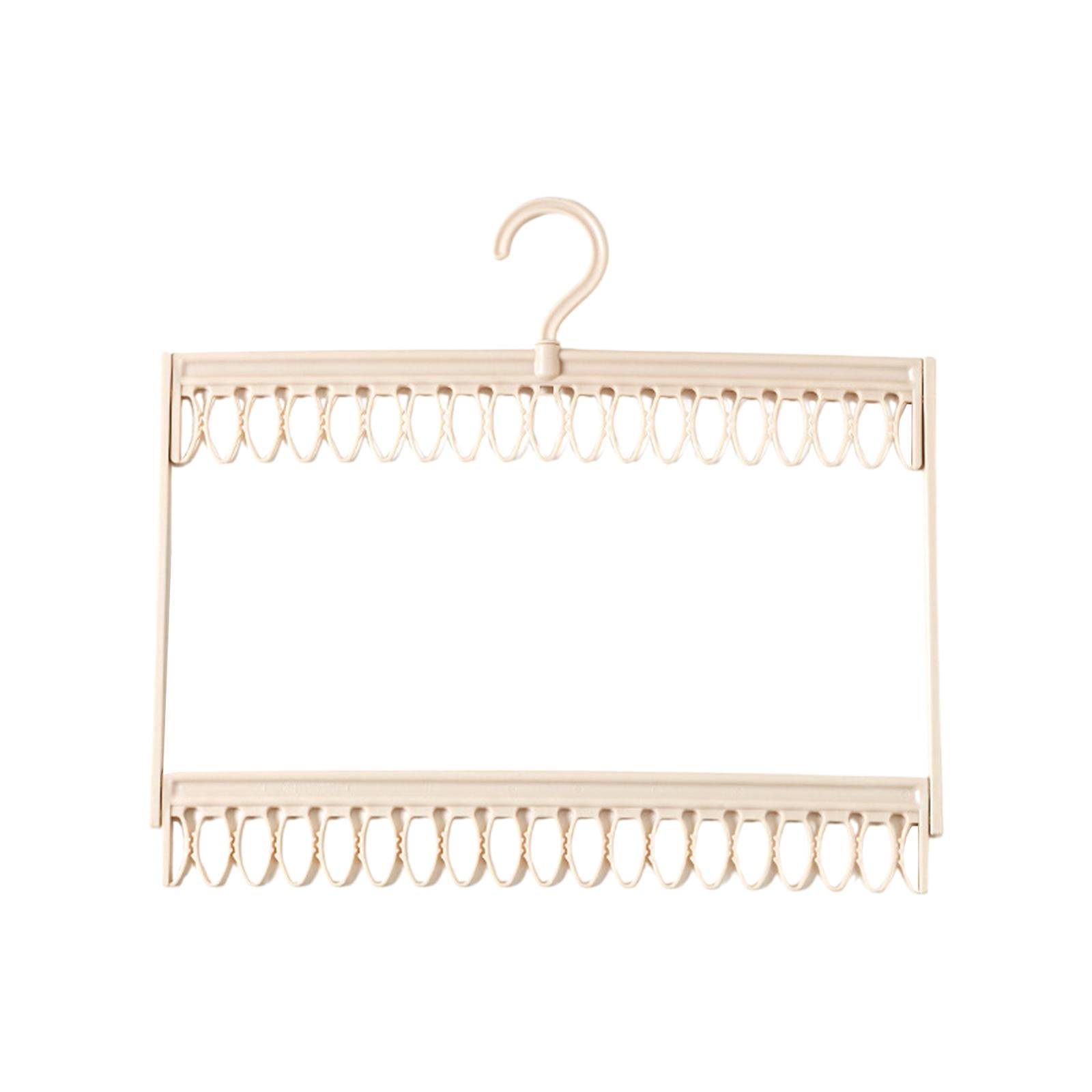 Clothes Drying Hanger with Clips Sock Drying Rack for Wardrobe Outdoor ...