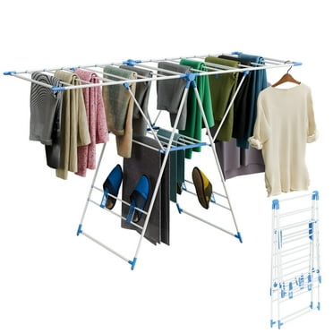 Clothes Drying Rack, Foldable 2-Level Laundry Drying Rack, Free ...