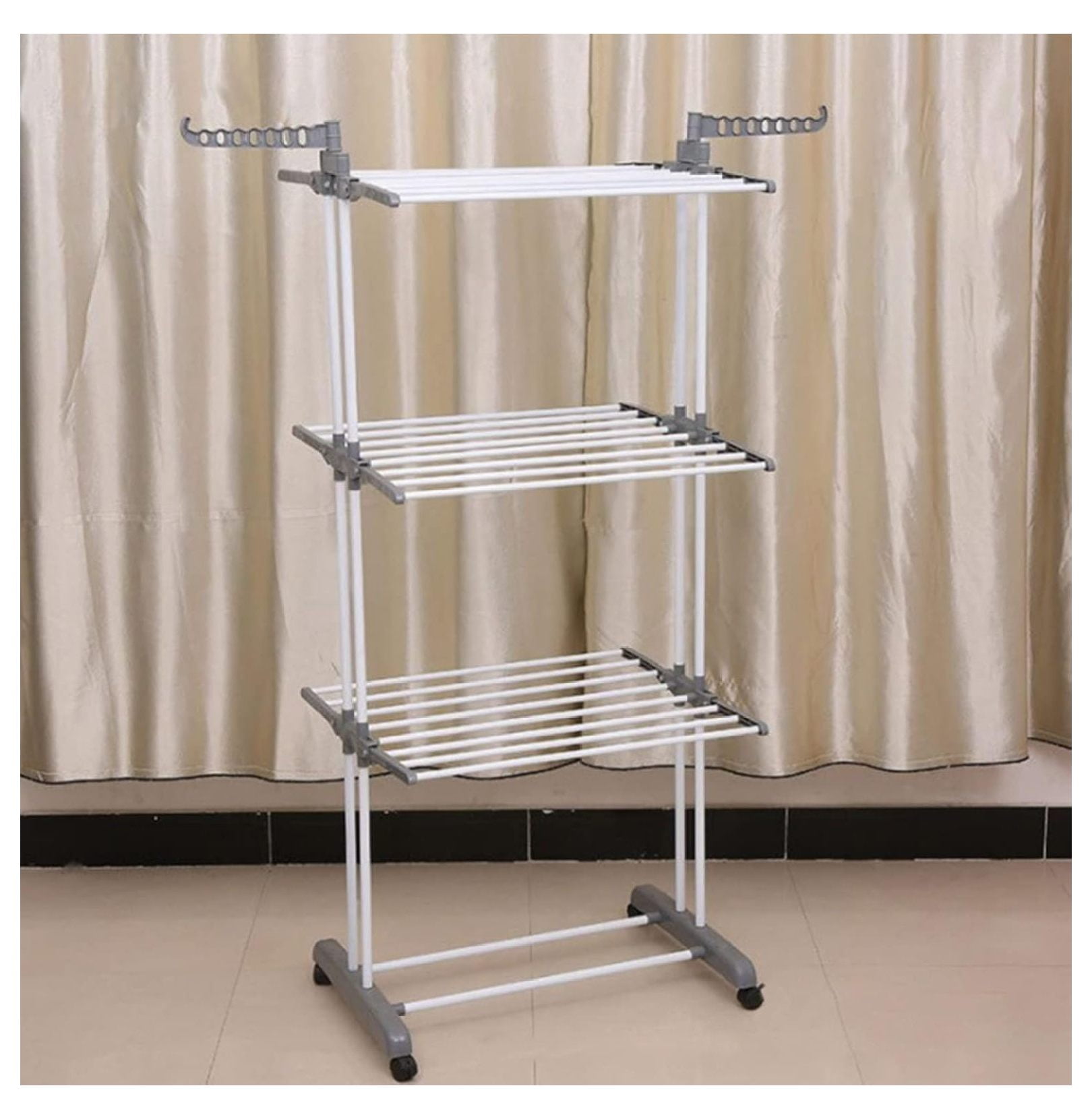 Clothes Drying Rack,3-Tiers Foldable Laundry Rack, Collapsible Laundry ...