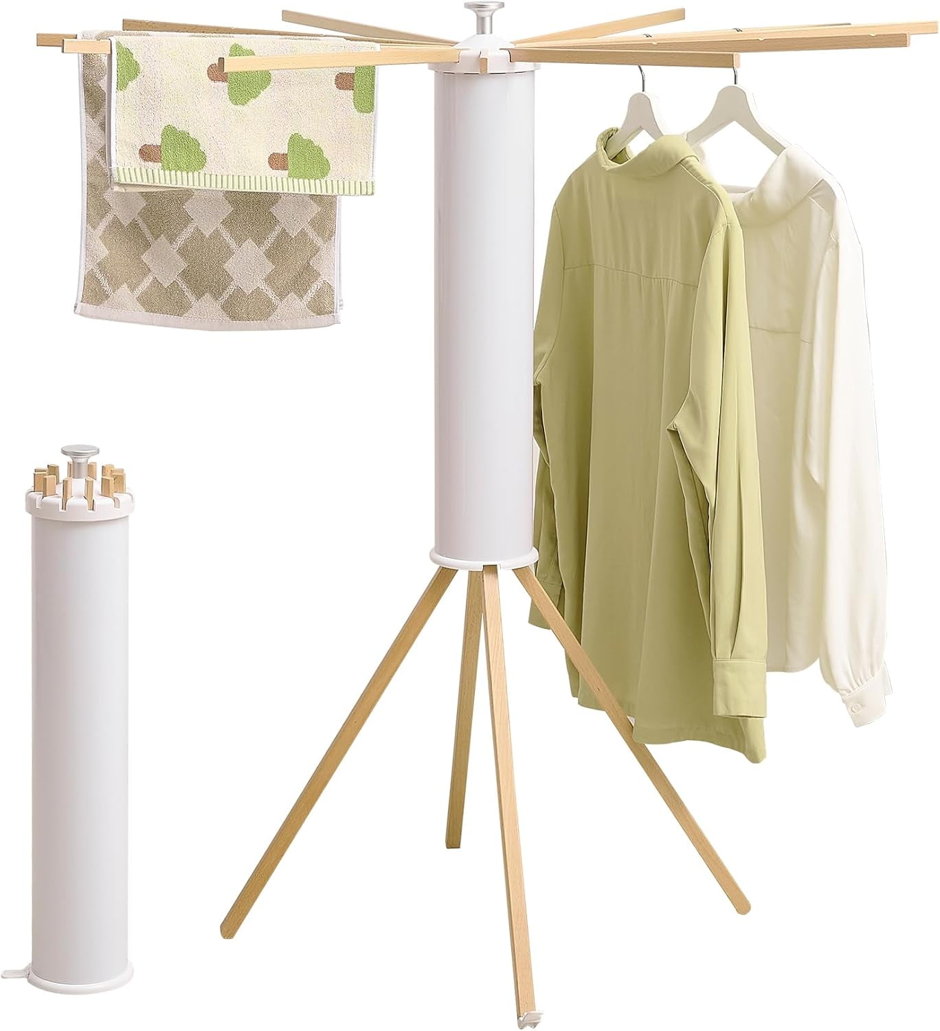 Clothes Drying Rack 4 Legs,Laundry Hanger Dryer Rack,Portable Drying ...