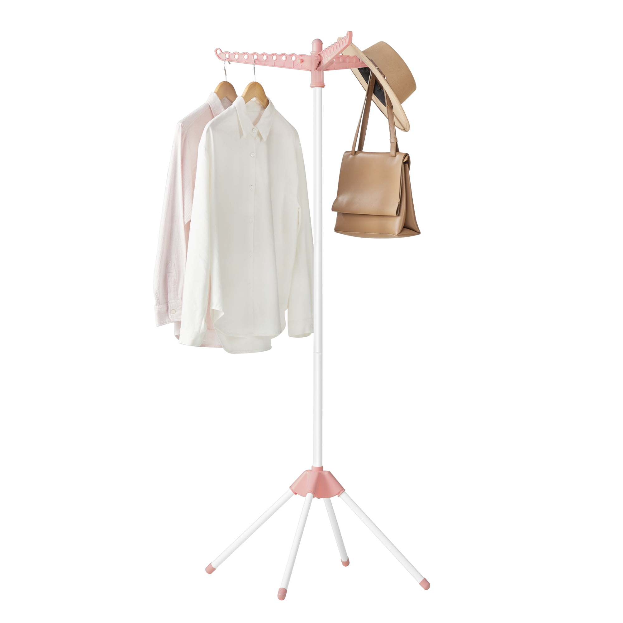 Clothes Drying Rack 59" Foldable Laundry Drying Rack with 27 Clips 3 ...