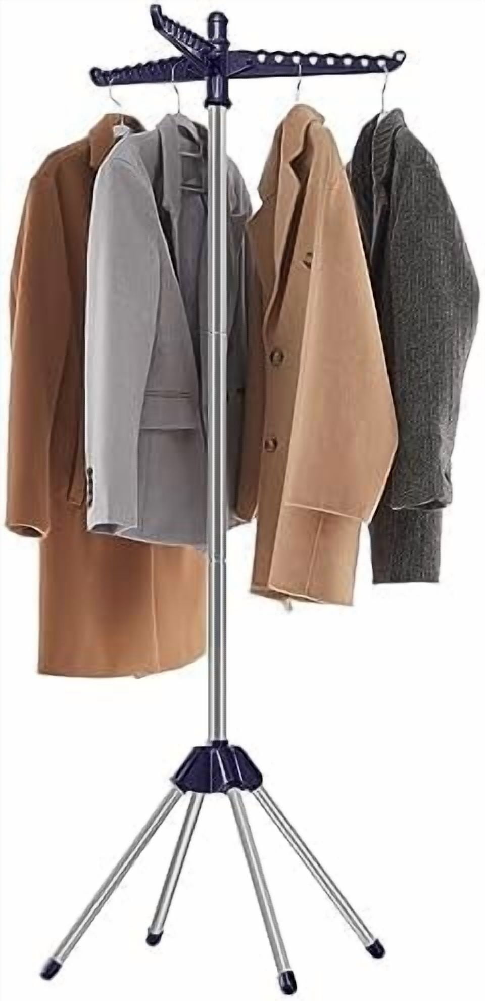 Clothes Drying Rack, 59-Inch Folding Laundry Drying Rack with 3 ...