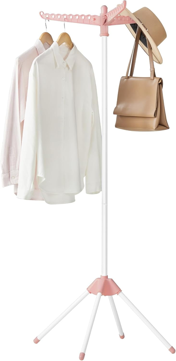 Clothes Drying Rack, 59-Inch Folding Laundry Drying Rack with 3 ...