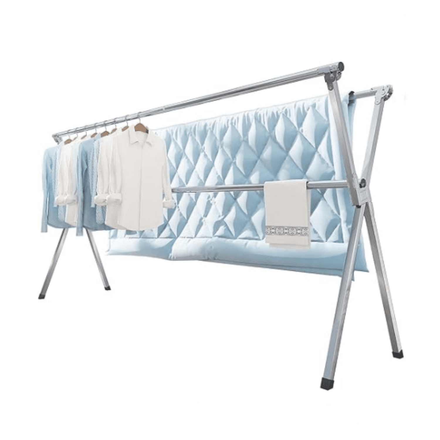 Clothes Drying Rack 63 Inches Folding Indoor Outdoor, Drying Rack ...