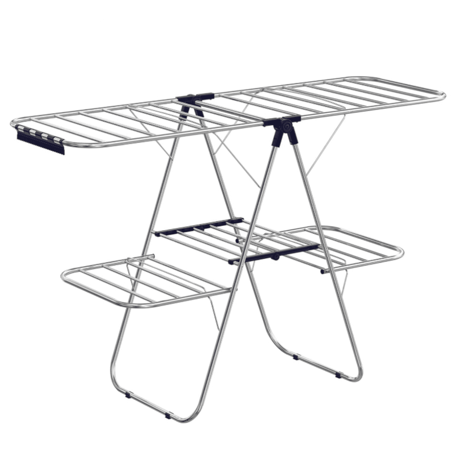 Clothes Drying Rack, Foldable 2-Level Laundry Drying Rack, Free ...