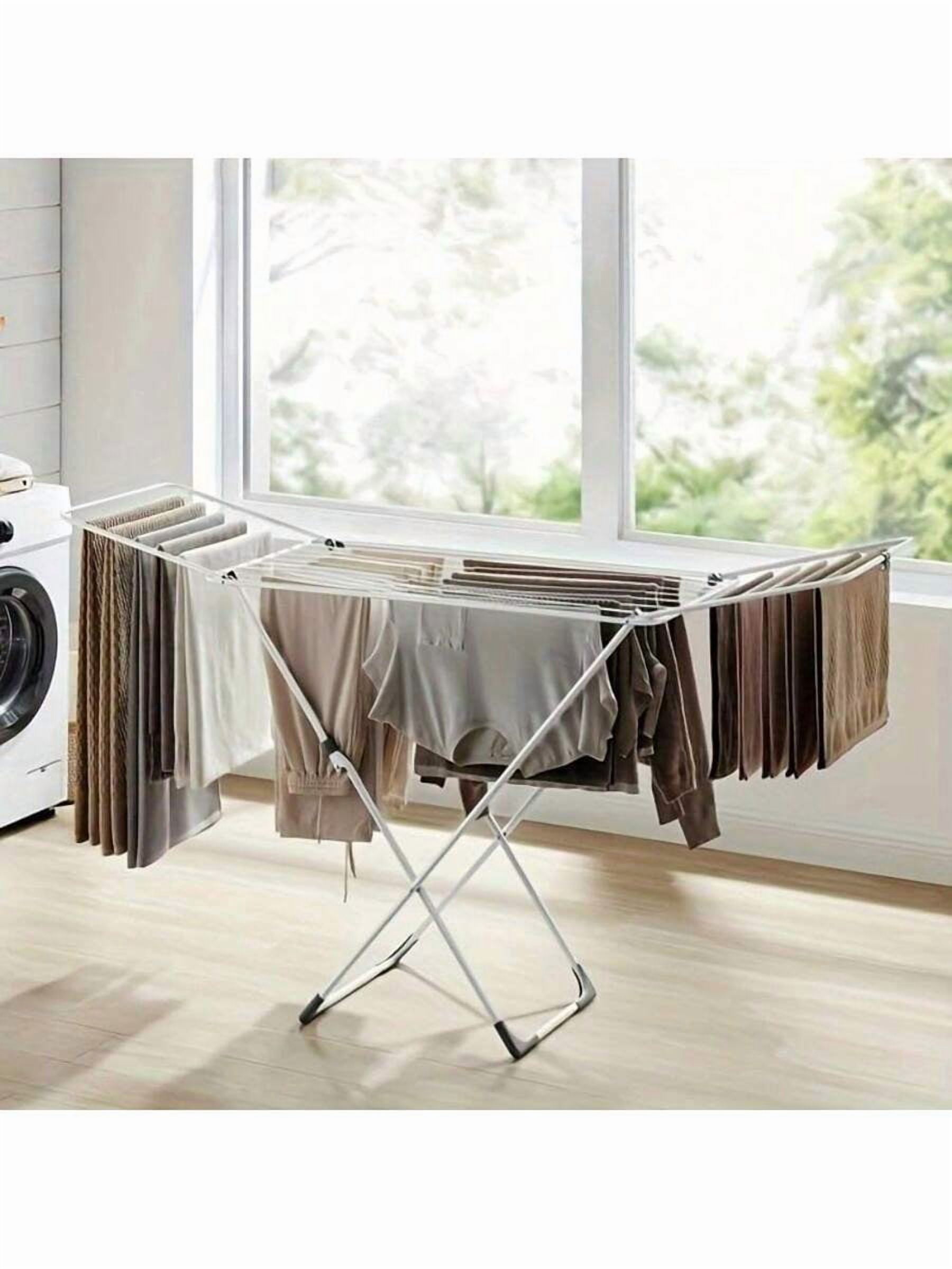 Clothes Drying Rack, Foldable 2-Level Laundry Drying Rack, Free ...