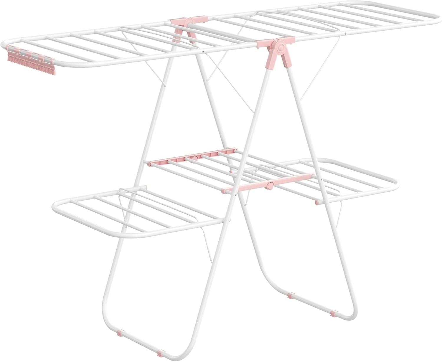 Clothes Drying Rack, Foldable 2-Level Laundry Drying Rack, Free ...