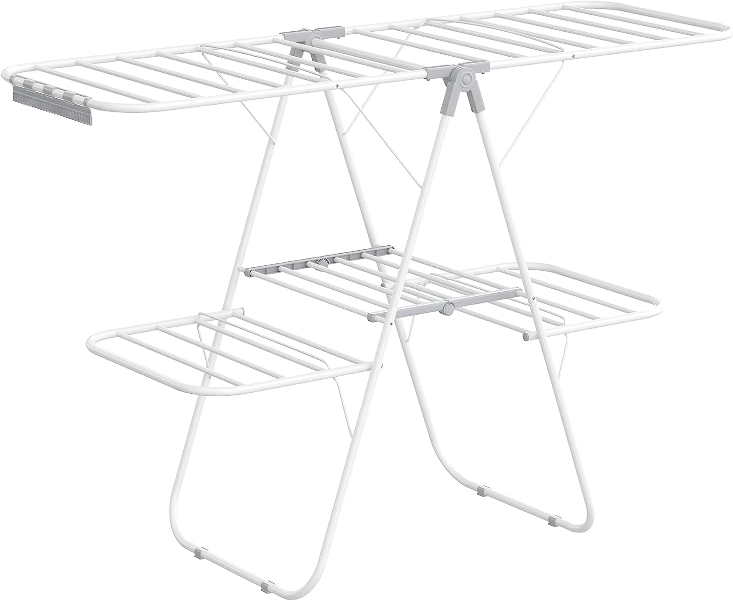Clothes Drying Rack, Foldable 2-Level Laundry Drying Rack, Free ...
